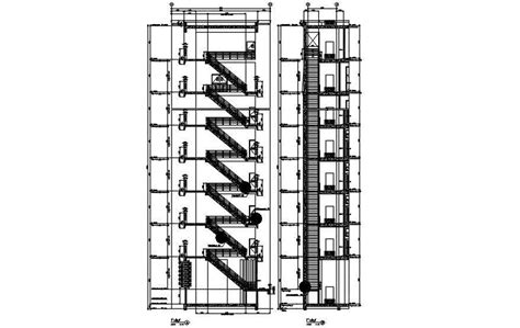 Handrail Required Layout Typical Section Detail Is Given In This 2d Autocad Dwg Drawing Download