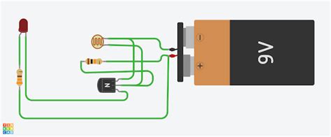 Rangkaian Sederhana Sensor Lampu Otomatis Tanpa Arduino Dengan Simulasi Tinkercad Belajarit
