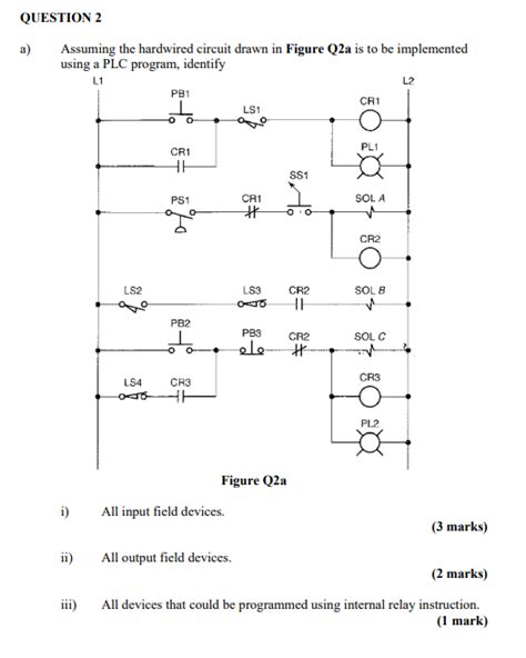 solved question 2 a assuming the hardwired circuit drawn in