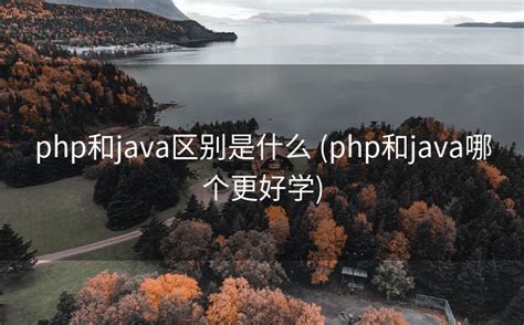 Php和java区别是什么 Php和java哪个更好学 娜莱信息网 Php和java区别是什么 Php和java哪个更好学 娜莱信息网