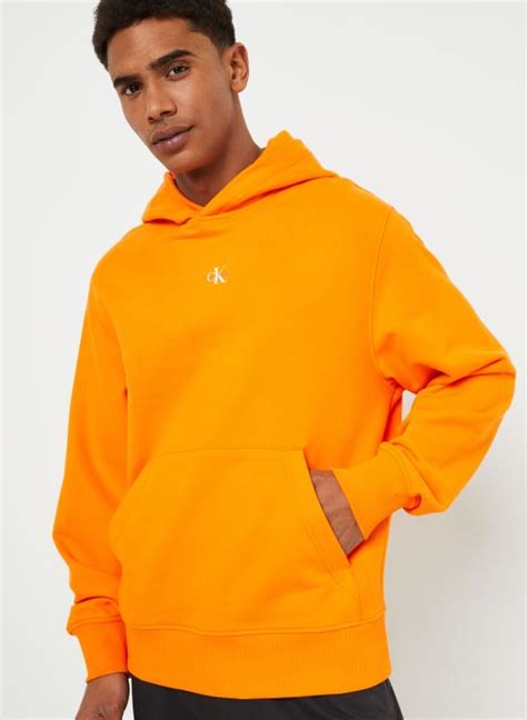 Calvin Klein Jeans Monologo Waffle Half Zip Hwk Beige Kleding Chez