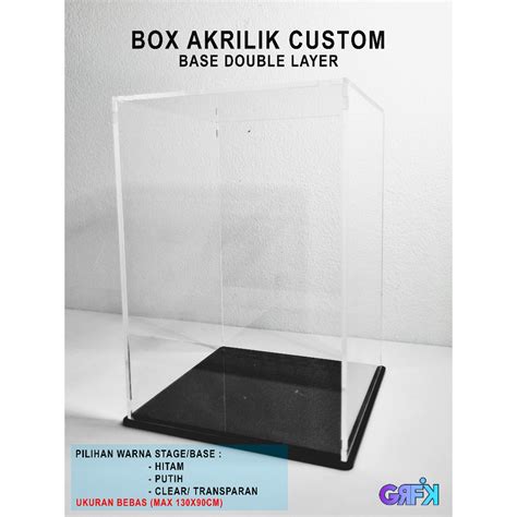 Jual Box Akrilik Kotak Akrilik Acrylic Custom Box Action Figure Laser Cut Precision