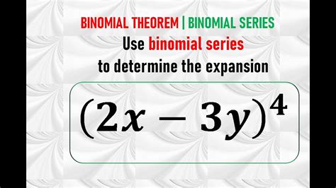 Binomial Series Example 3 Youtube