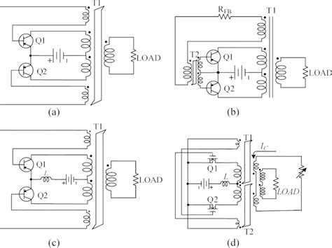 Four Classic Self Oscillating Dc Transformer Type Converters A The