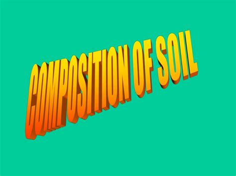 PPT SOIL PowerPoint Presentation Free Download ID 480717