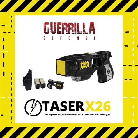 Taser X26 With Laser And 6 Cartridges Guerrilla Defense Personal
