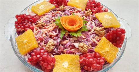 طرز تهیه سالاد کلم بنفش و انار ساده و خوشمزه توسط Shiva کوکپد