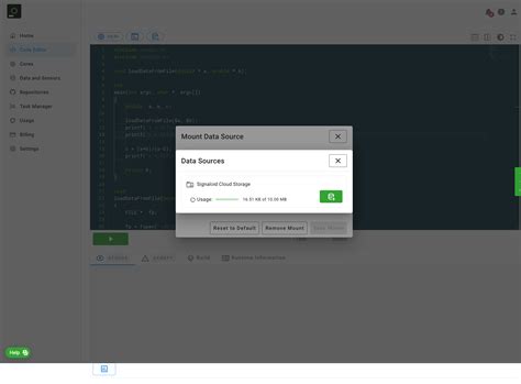 Code Editor Signaloid Developer Documentation
