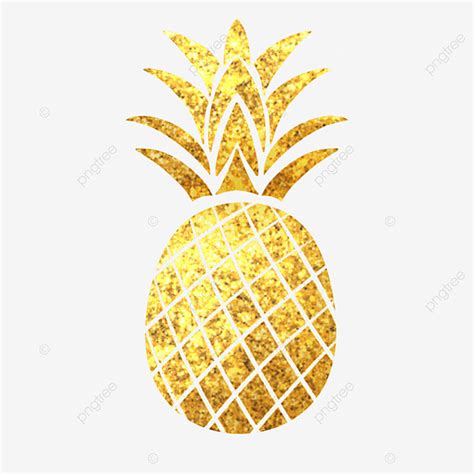 파인애플 일러스트 잎 금가루 황금 추상 파인애플 잎 골든 Png 일러스트 및 Psd 이미지 무료 다운로드 Pngtree