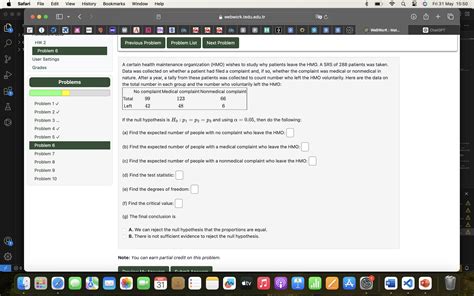 HW 2 Problem 6 User Settings Grades Problems StudyX