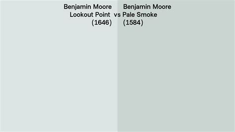 Benjamin Moore Lookout Point Vs Pale Smoke Side By Side Comparison