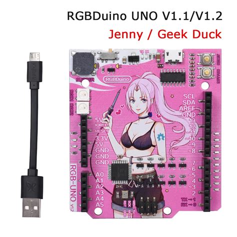 Rgbduino Uno V1 2 Jenny Development Board Atmega328p Chip Ch340c Vs