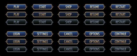 Art Deco Game Interface Button Ui Animation Frame 23865867 Vector Art At Vecteezy