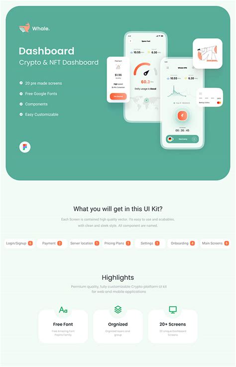 Whale VPN VPN Mobile App UI KIT On Behance