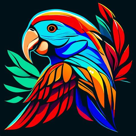 Premium Vector Vectorized Parrot Flock Illustration