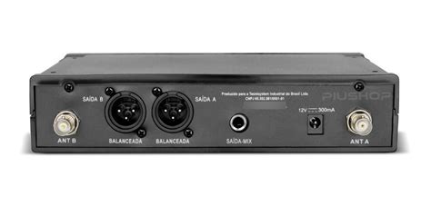 MICROFONE SEM FIO DUPLO TSI TSI8299 UHF OPSOM Áudio Profissional