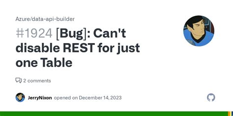 [bug] can t disable rest for just one table · issue 1924 · azure data