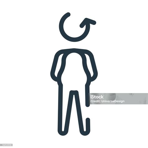 인간의 얇은 선 아이콘을 새로 고칩니다 인간 사람들은 감정 개념 고립 된 개요 기호에서 선형 아이콘 웹 디자인 및 앱에 대한
