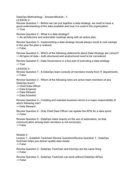 Dataops Methodology Pdf Data Quality Metadata