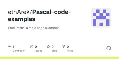 Github Etharekpascal Code Examples Free Pascal Simple Code Examples Github Etharekpascal Code Examples Free Pascal Simple Code Examples