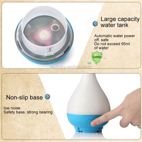 5v 4w Usb 꽃병 아로마 디퓨저 공기 청정기 가습기 Led 조명 포함 사무실 홈 룸 보라색