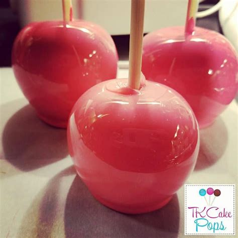 Pink Glitter Candy Apples
