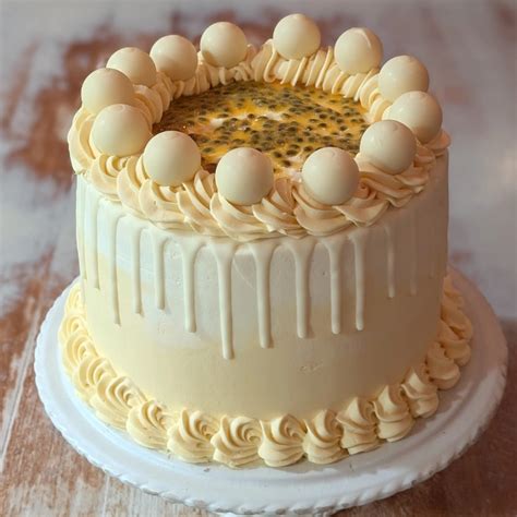 Mango Passionfruit And White Chocolate Cake The Olde House Tearooms