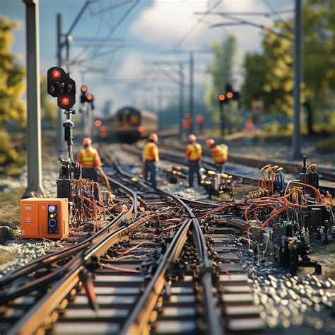 Quotworkers Installing Railway Signaling Systemquot Premium Ai