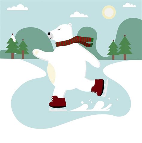 Premium Vector Cute Polar Bear Hand Drawn