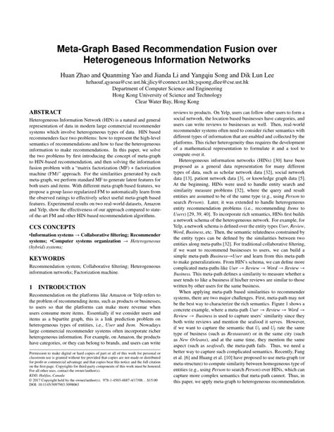 pdf meta graph based recommendation fusion over heterogeneous