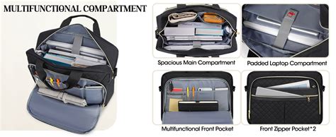 Igolumon Sacoche Pour Ordinateur Portable 17 3 Pouces Sac De Travail