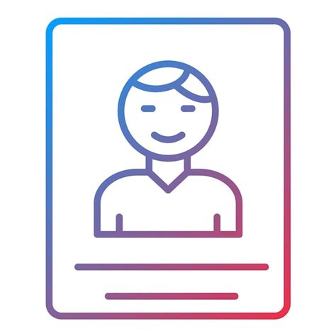 Premium Vector Passport Photo Icon Vector Image Can Be Used For