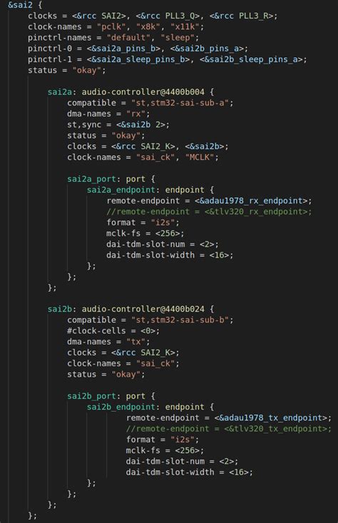 Stm32mp1 Device Tree Configuration For I2s Perip Stmicroelectronics Community