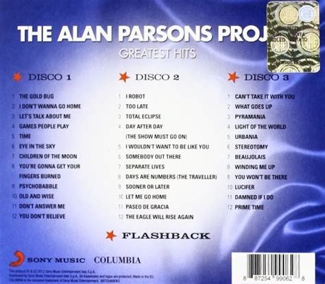 Alan Project Parsons Greatest Hits 3 Cd New 887254990628 Ebay Uk