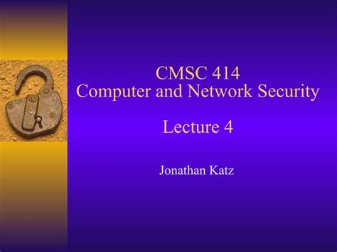 Lec 04 Private Key Encryption Message Authenticationppt