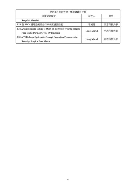 2022明志科技大學技術與教學國際研討會議程公告