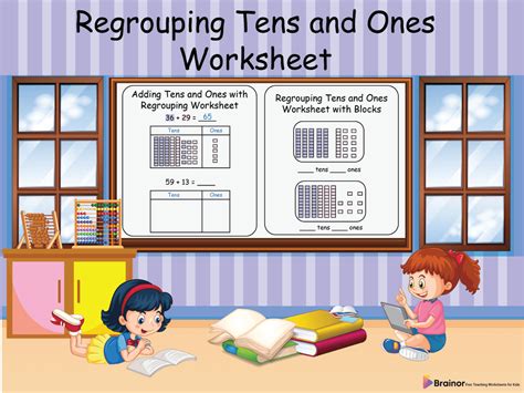 Regrouping Tens And Ones Worksheet Free Printable