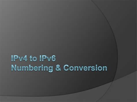 Ipv6 Pptx