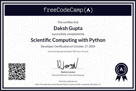 Daksh Gupta On Linkedin Python Programming Certification Continuouslearning Techjourney