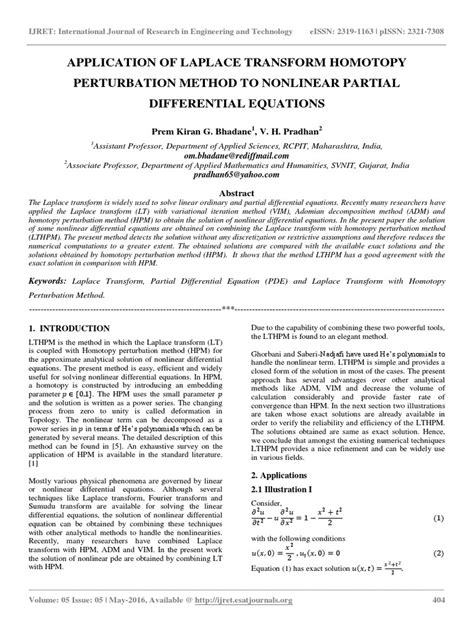 Application Of Laplace Transform Homotopy Perturbation Method To