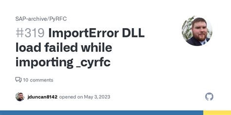 Importerror Dll Load Failed While Importing Cyrfc · Issue 319 · Sap