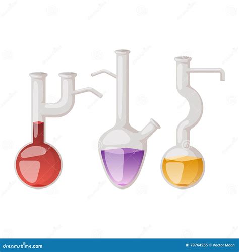 Lab Flask Vector Set Stock Vector Illustration Of Medicine 79764255