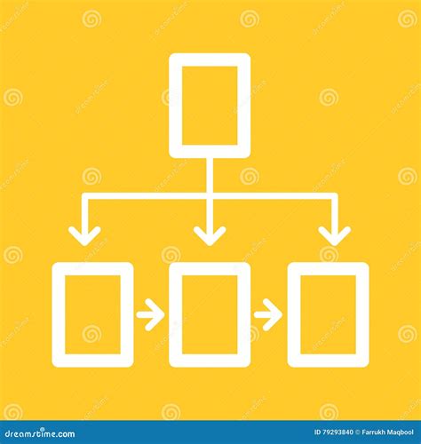Flowchart Structure Hierarchy Scheme Infographic For Business