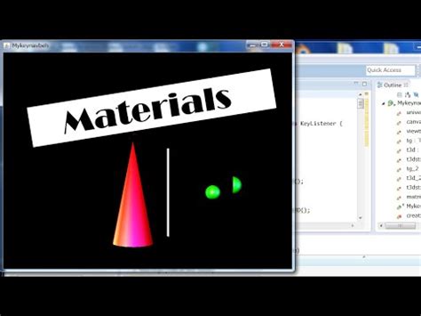 3D Models In Java 3D Beginners Only 5 Applying Materials To Primitives