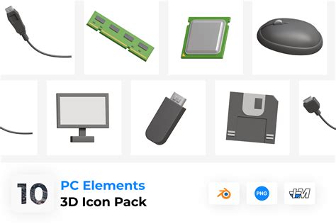 Premium Pc Elements 3d Illustration Pack From Appliances 3d Illustrations