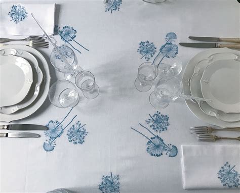 Скатерть с салфетками "Одуваны". - MARKI HOME