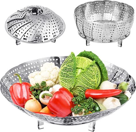 Ddnr Vegetable Steamer Basket Stainless Steel Vegetable Steamer For