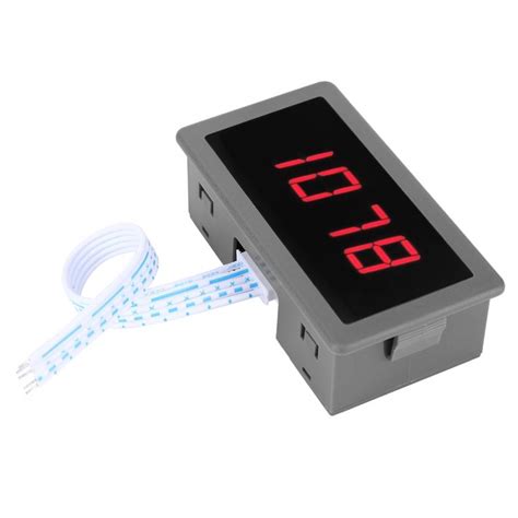 Tacometro Red 4 Digit LED Motor Tachometer RPM Pac Vicedeal