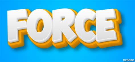 Force Text Effect And Logo Design Word