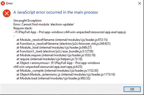 I Am Having A Problem While Packaging My Electron App Using The